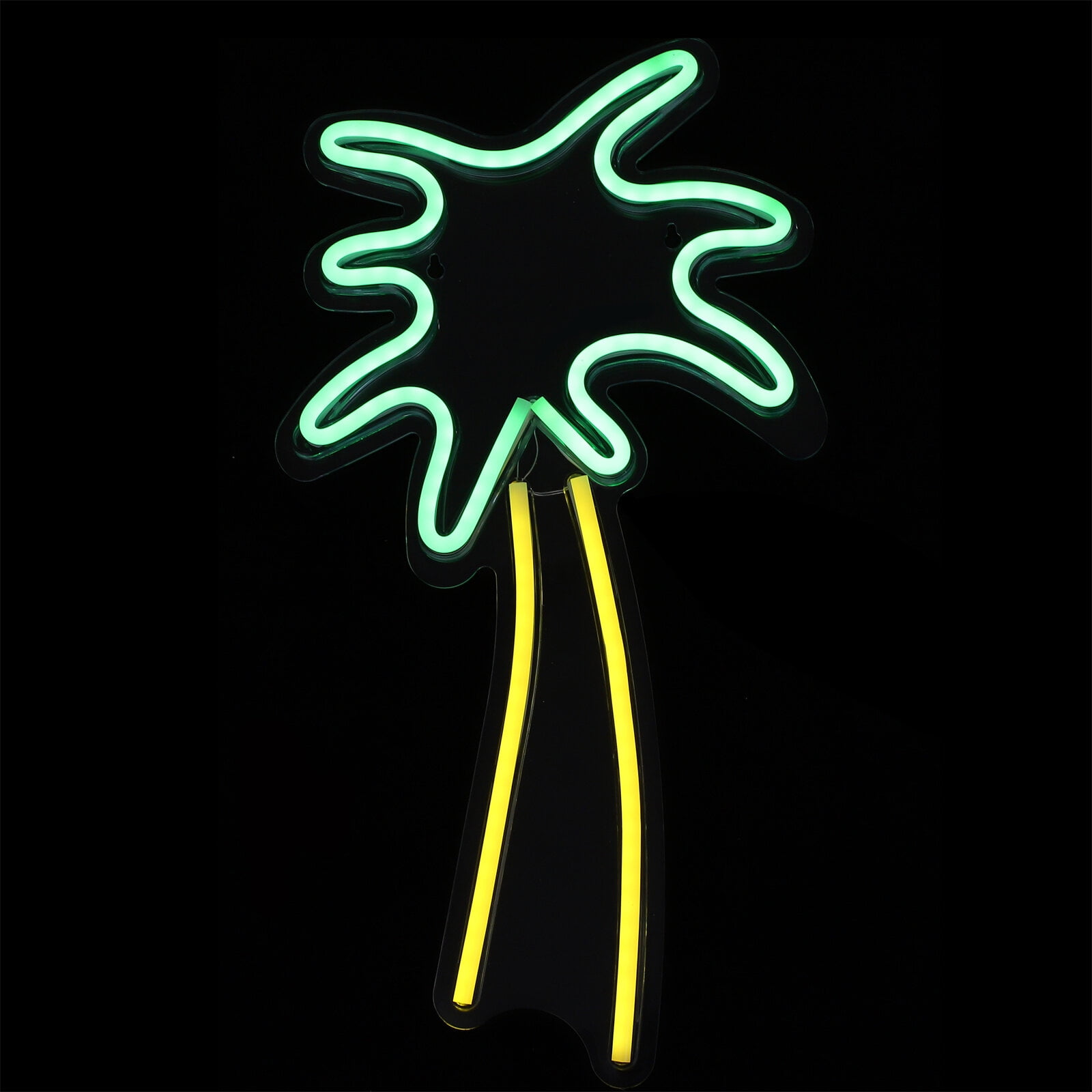 GOOHOCHY Creative Coconut Tree Shape LED Neon Sign Neon Lamp USB ...