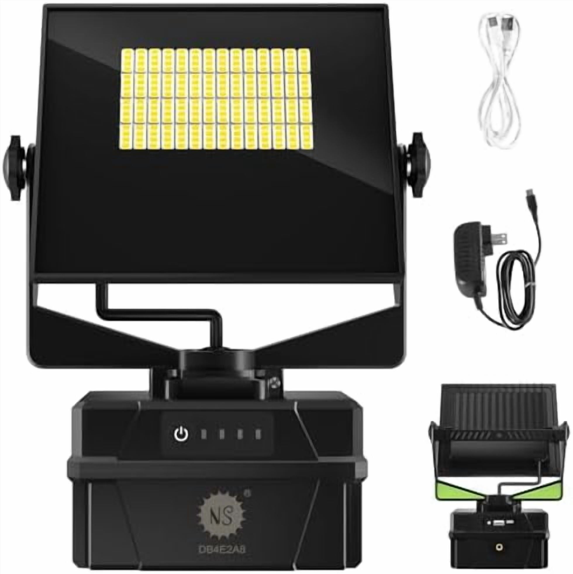 LED Rechargeable Work Light,IP67 Waterproof 9000LM Super Bright Flood ...