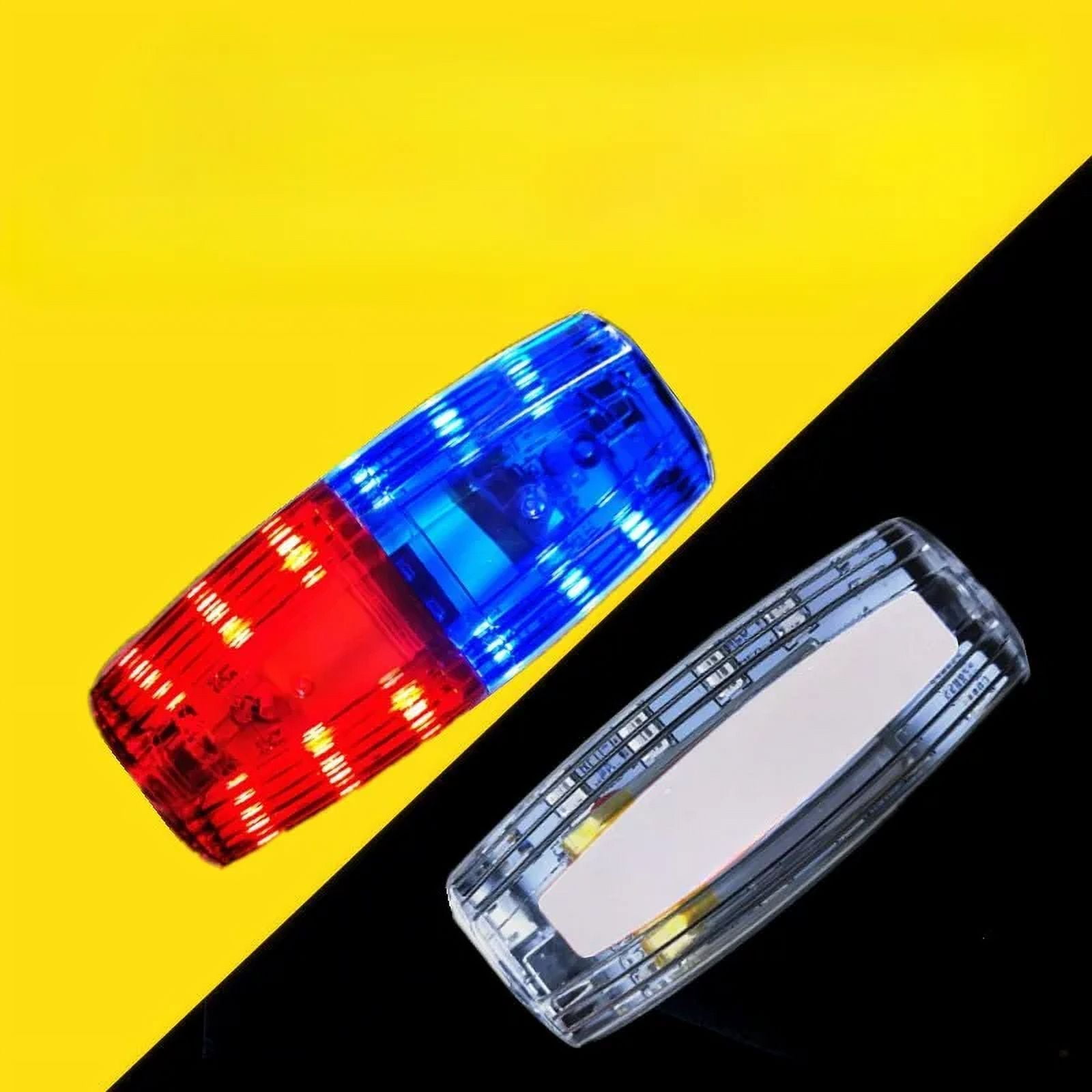 LED Red Blue Multifunction Clip Flashing Warning Safety Shoulder Police ...