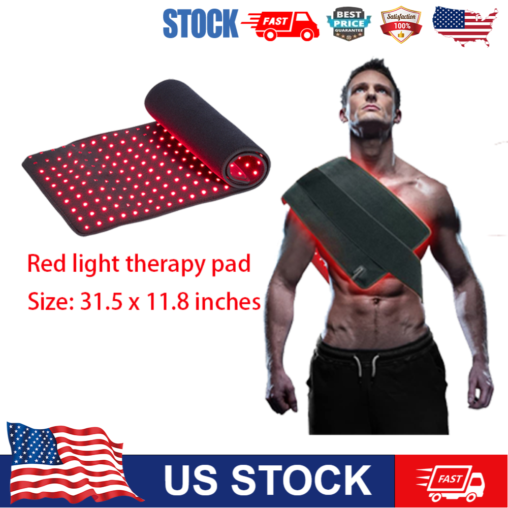 LED Red Light Therapy Pad Infrared Full Body Mat For Back Muscle Pain ...
