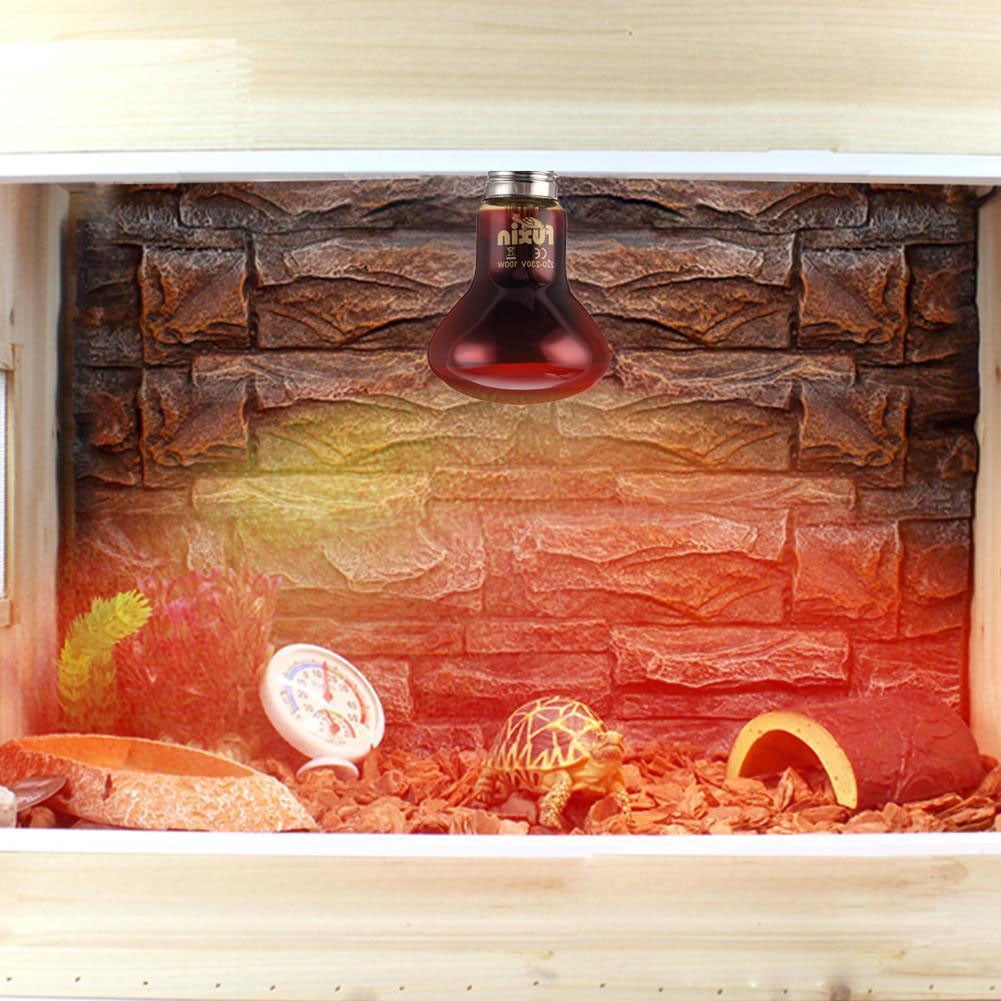 LED Red Reptile Night Light UVA Infrared Heat Lamp Bulb for Snake ...