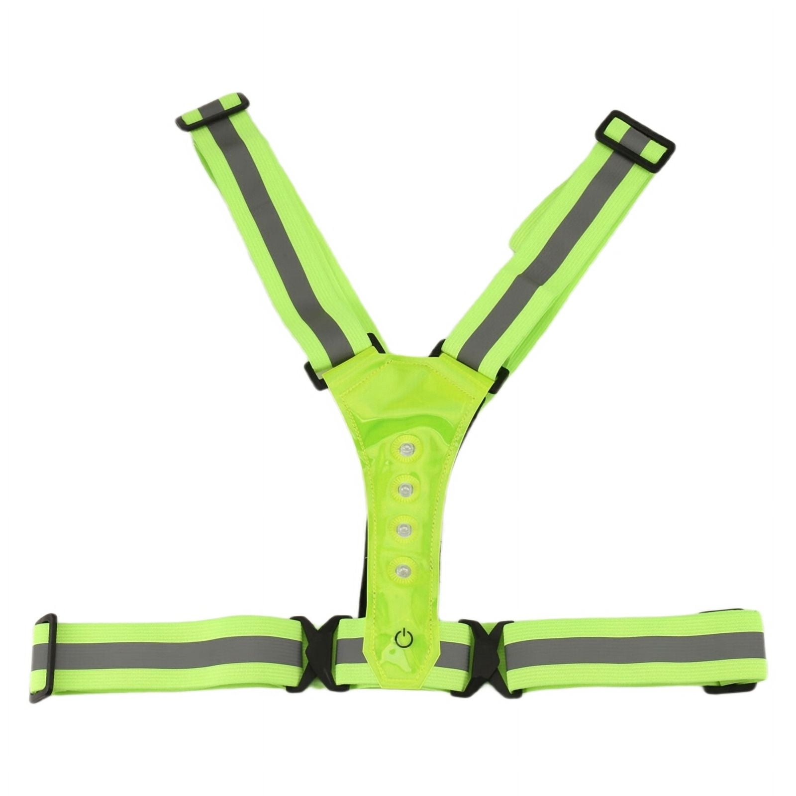 LED Reflective Running Vest,Adjustable Elastic Safety Gear Light Up ...