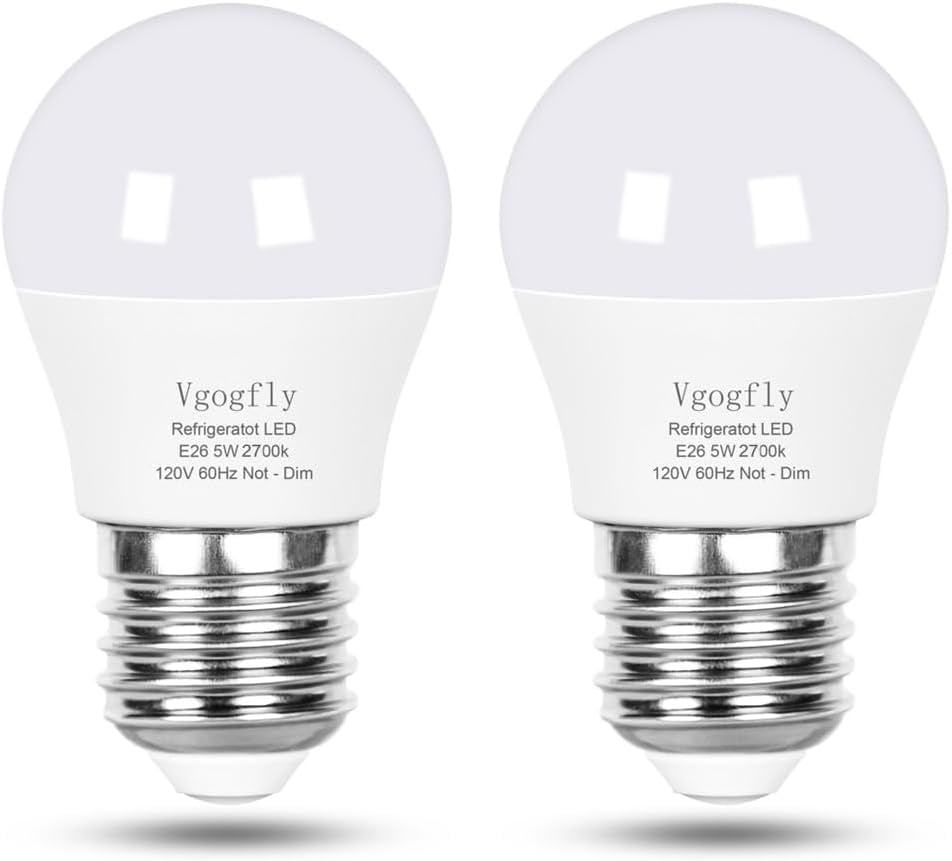 LED Refrigerator Light Bulb 40W Equivalent 120V A15 Fridge Waterproof ...