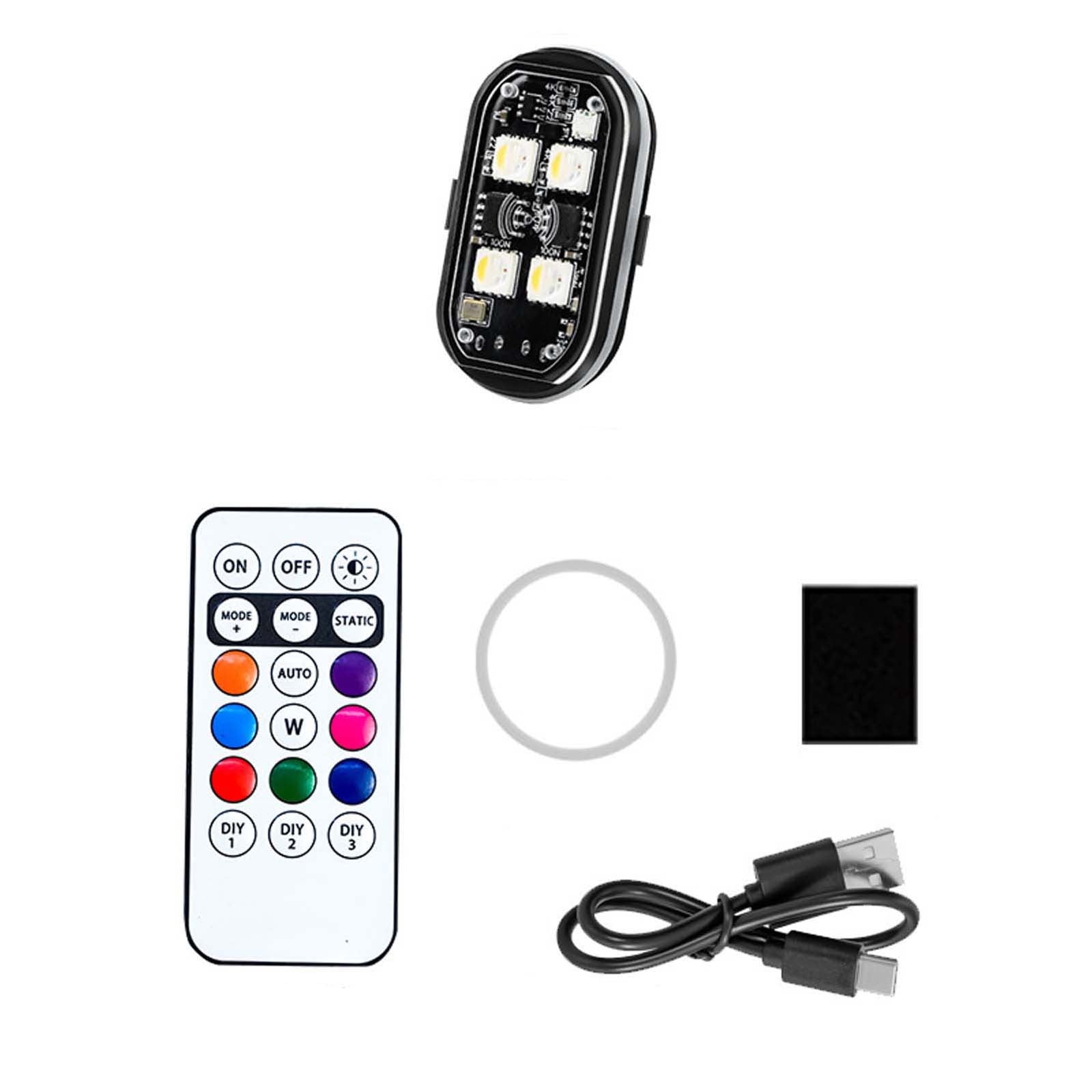 LED Remote Control Strobe Light, 1-Pack Wireless Safety Light for Cars ...