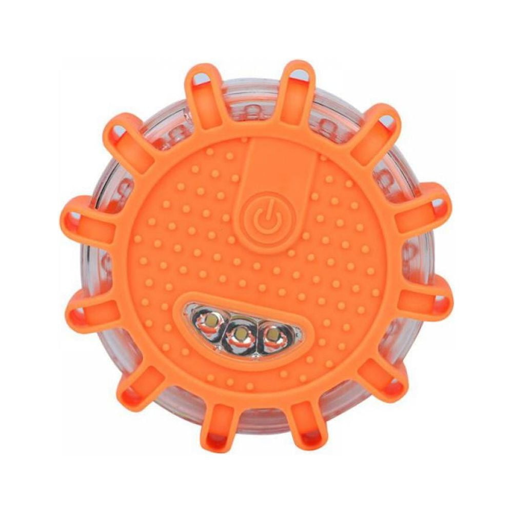 LED Road Flares,Magnetic Base Flashing Warning Roadside Emergency Disc ...