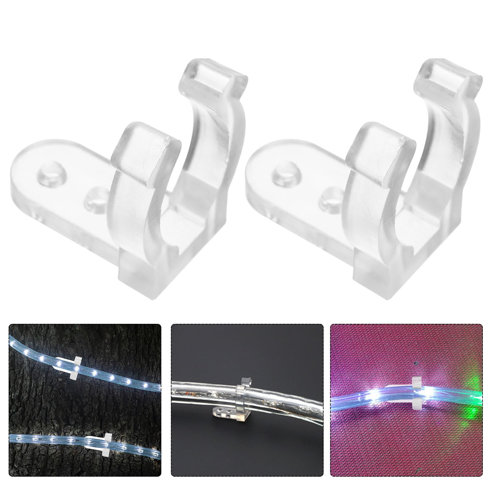 LED Rope Light Clips Holder with Screws Mounting Rope Light Mounting ...