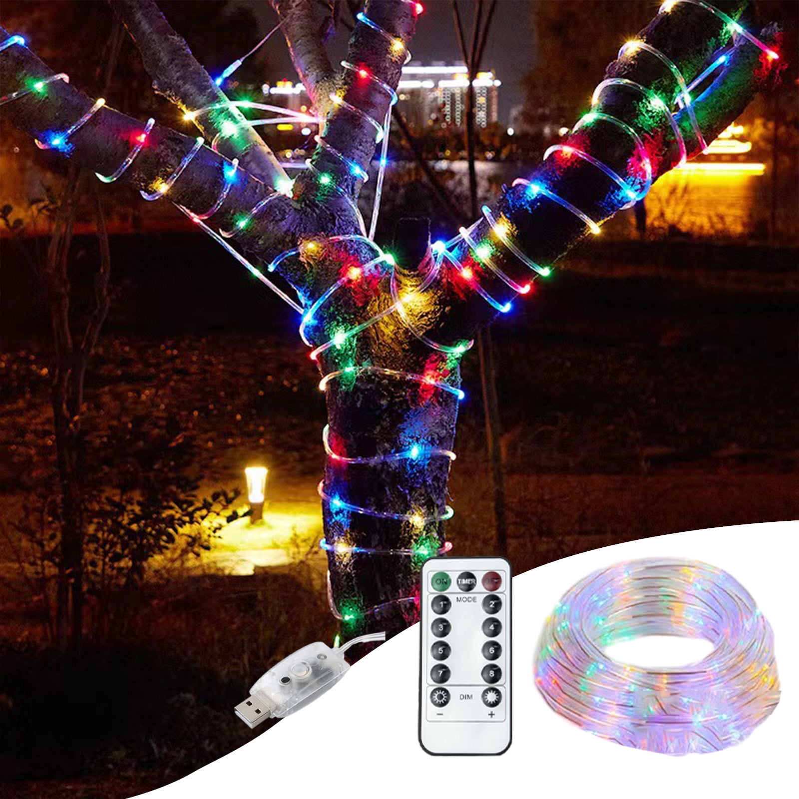 LED Rope Lights Outdoor 23FT Lights Water Proof Outdoor Strip Lights ...
