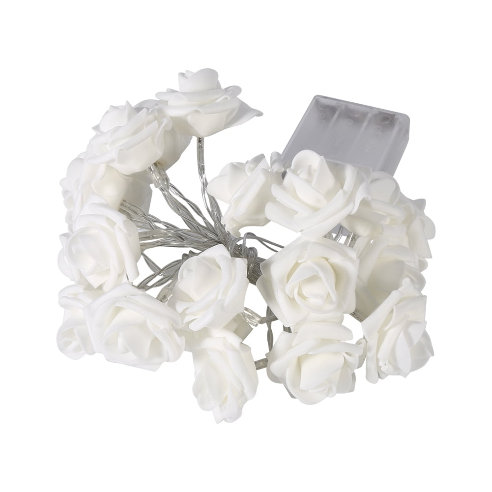 LED Rose Flower LED String Lights Christmas Wedding Party Garden ...