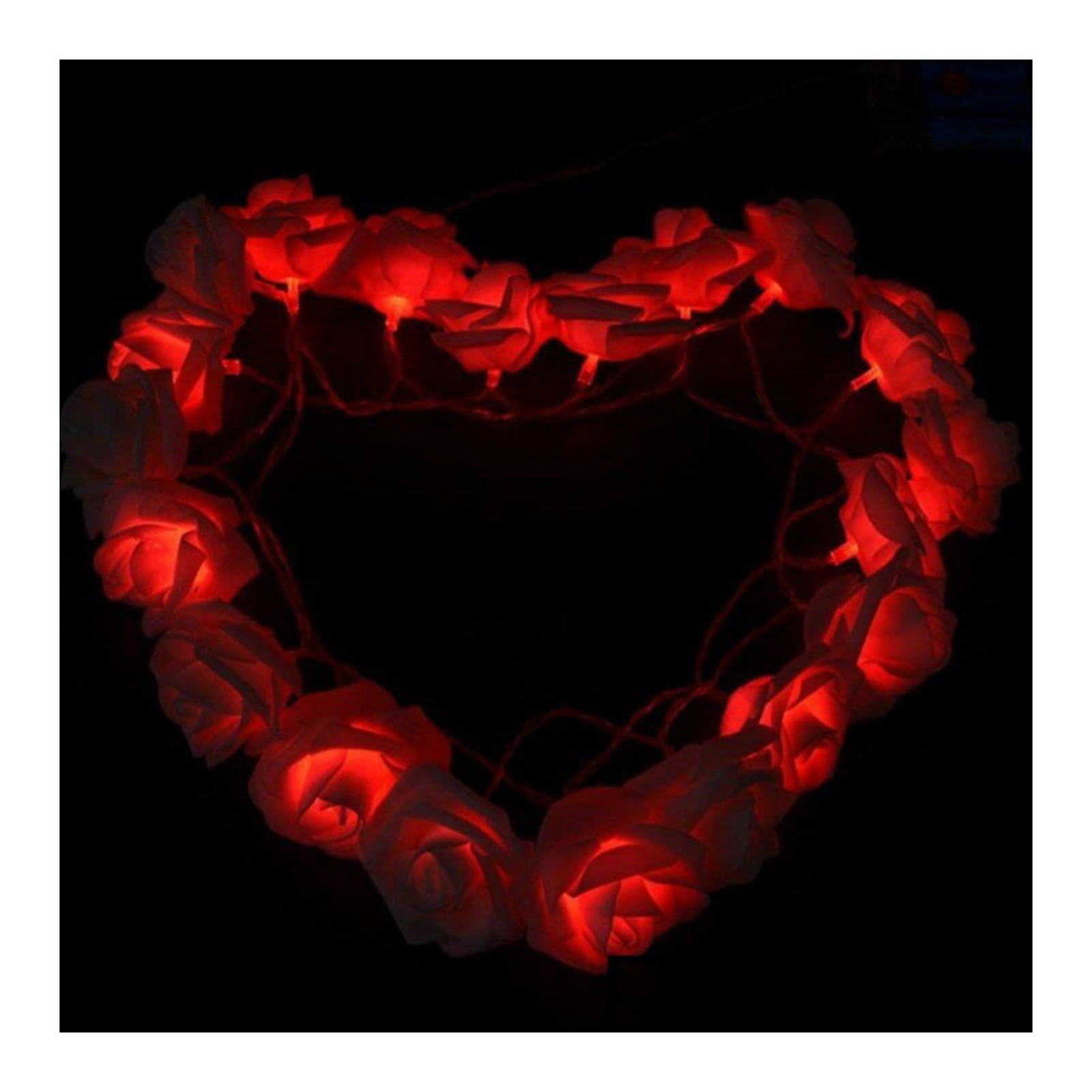 LED Rose Flower String Light Realistic Looking - Battery-Powered ...