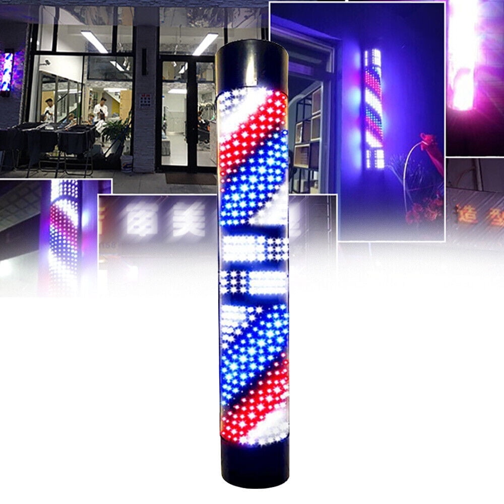 LED Rotating Wall Light Barber Pole Waterproof Salon Barber Pole Shop ...