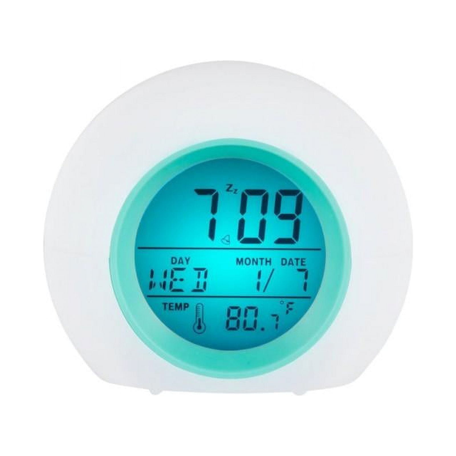 LED Round Change Colour Digital Clock With Date Alarm Temperature Alarm LED Round Change Colour Digital Clock With Date Alarm Temperature Alarm