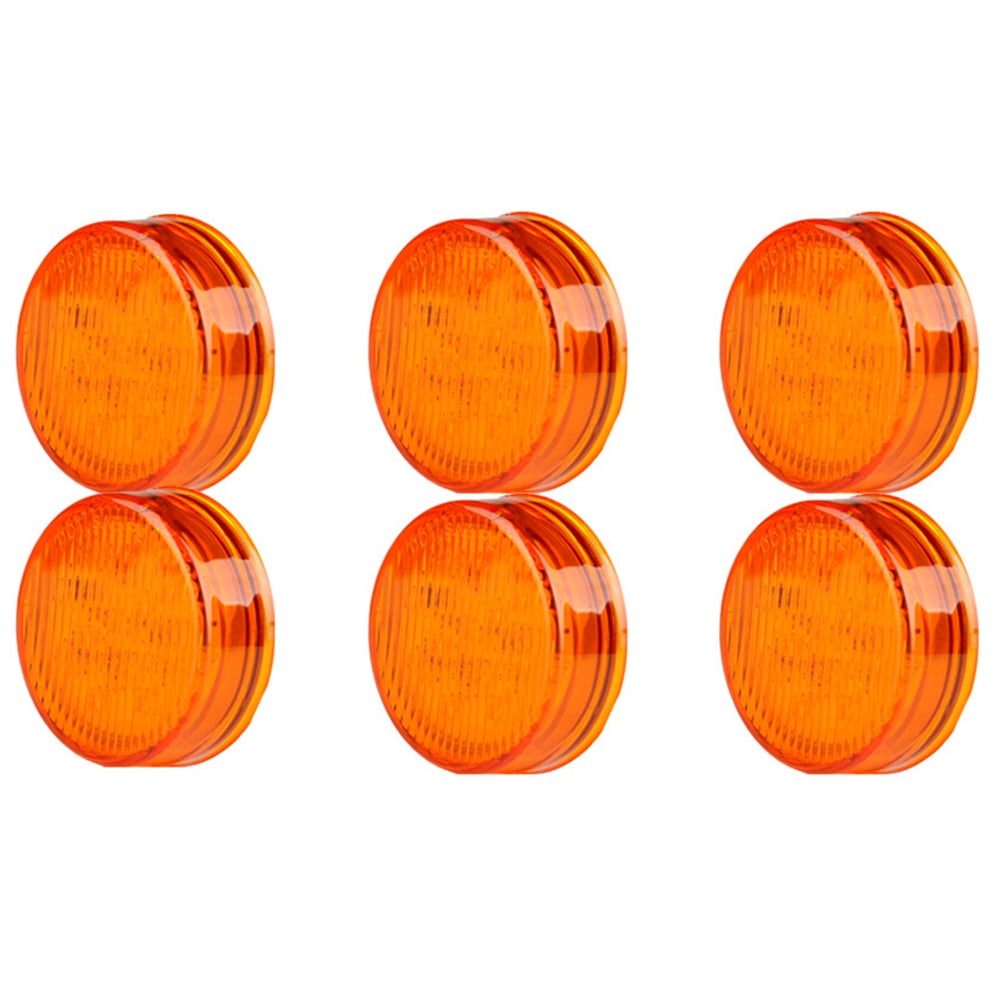 LED Round Side Marker Light 2.5" Amber Round Truck Trailer Clearance ...