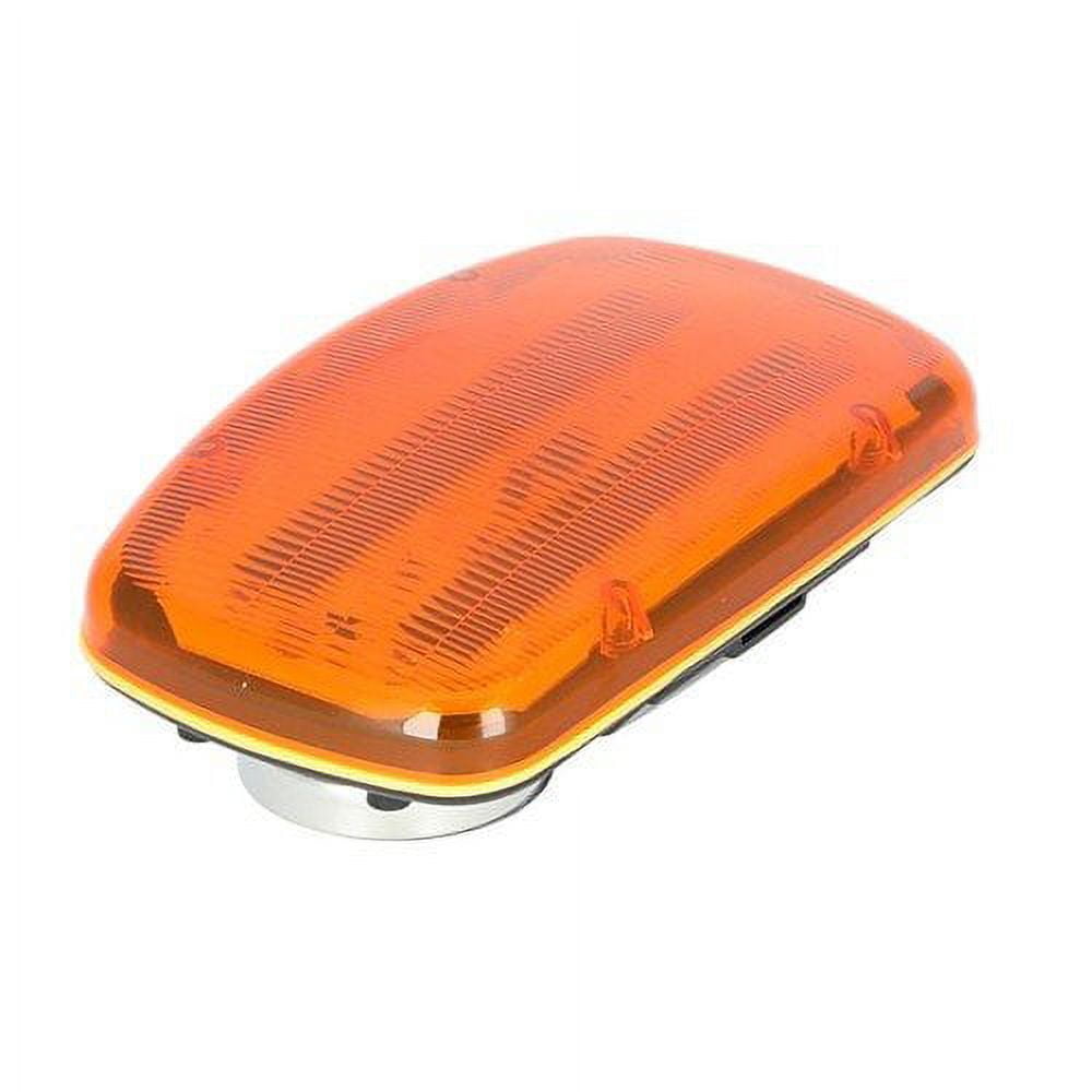 LED Safety Light - Amber Lens 4" x 6" Magnetic Base Battery Operated ...
