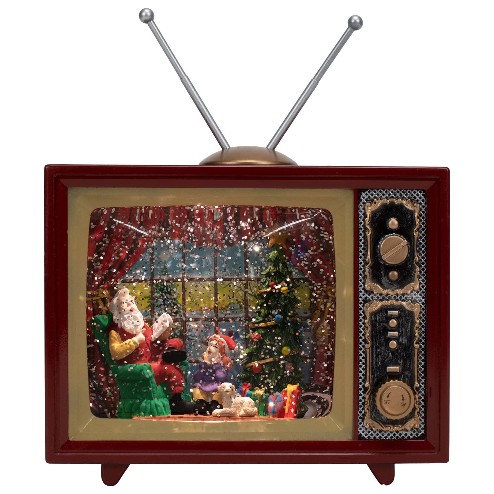 LED Santa Scene TV Globe - Walmart.com