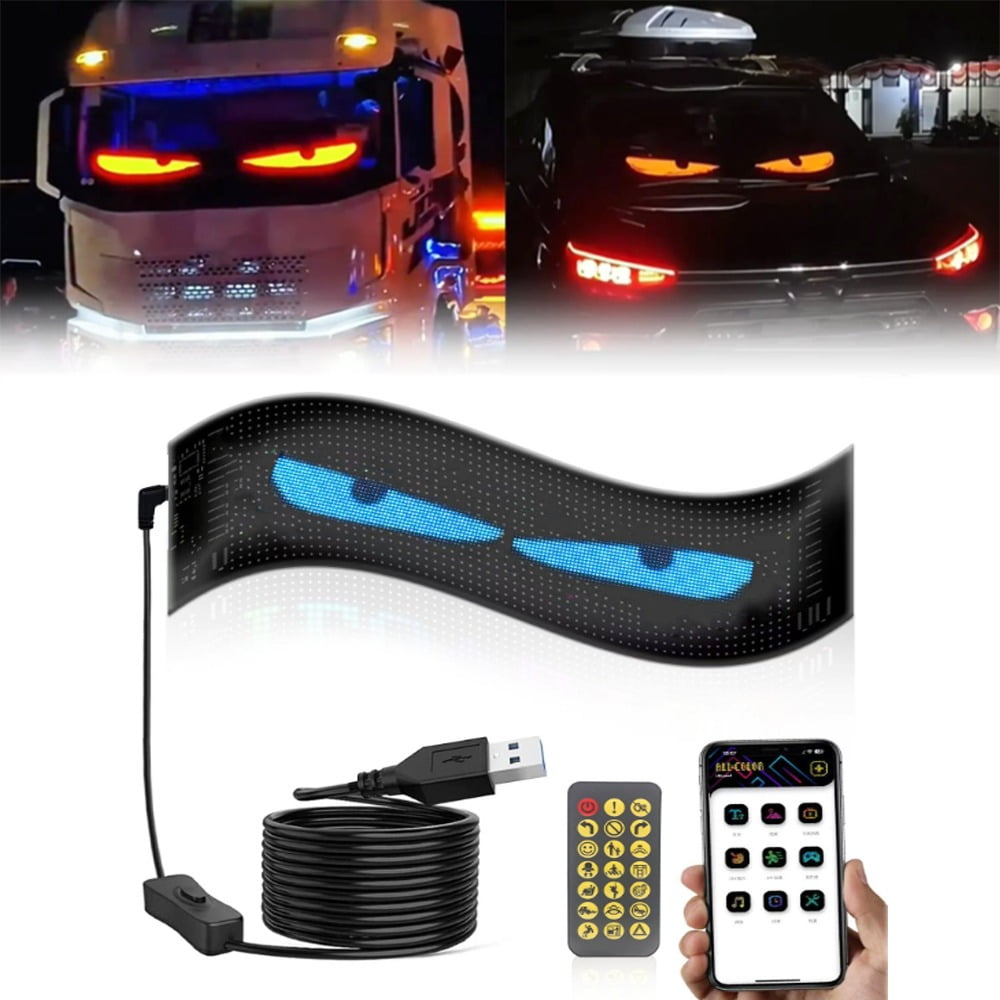 LED Screen Car Eye Light Truck-Specific Devil's Eye With Controller ...