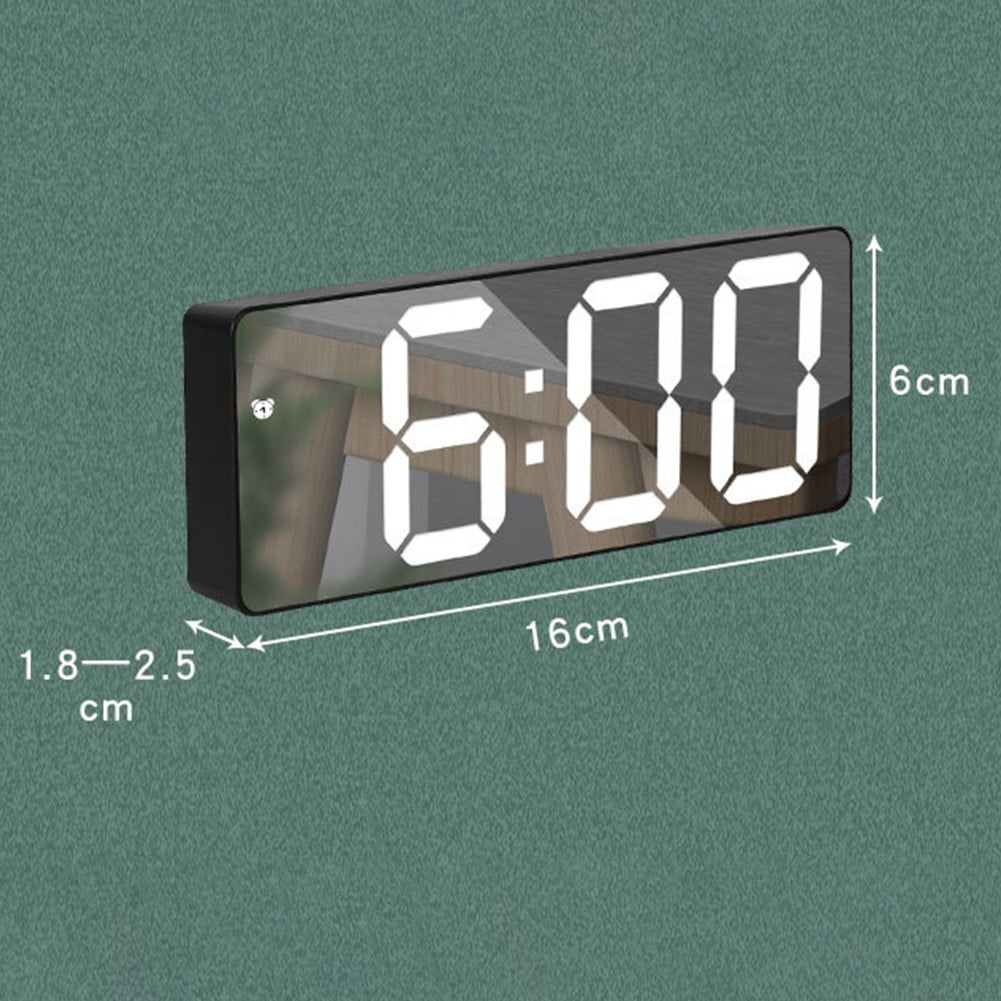 LED Screen Digital Alarm Clocks Living Room Smart Home Table USB Cable ...