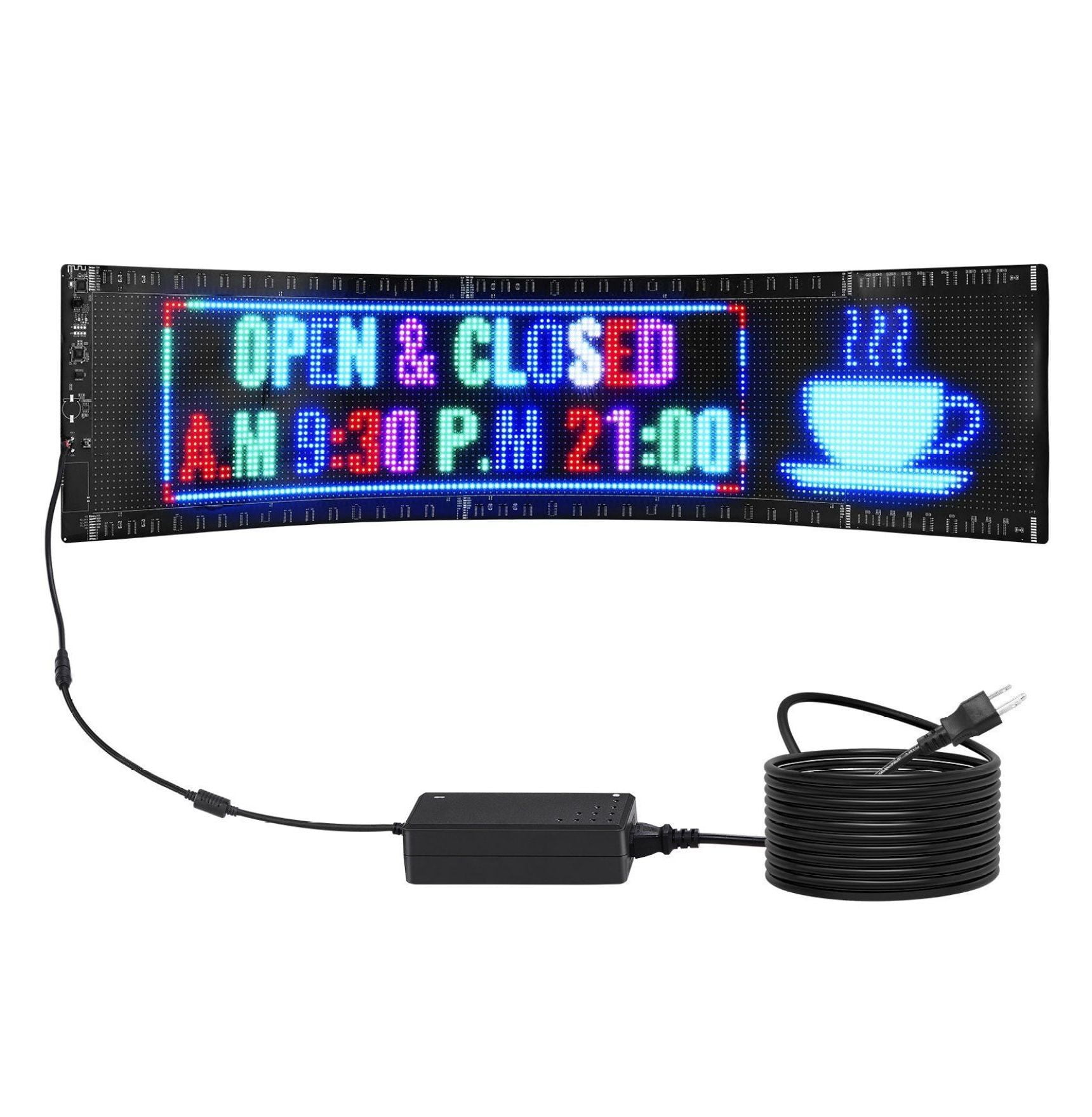 LED Scrolling Sign, P5 Full Color Programmable Display - Bluetooth APP ...
