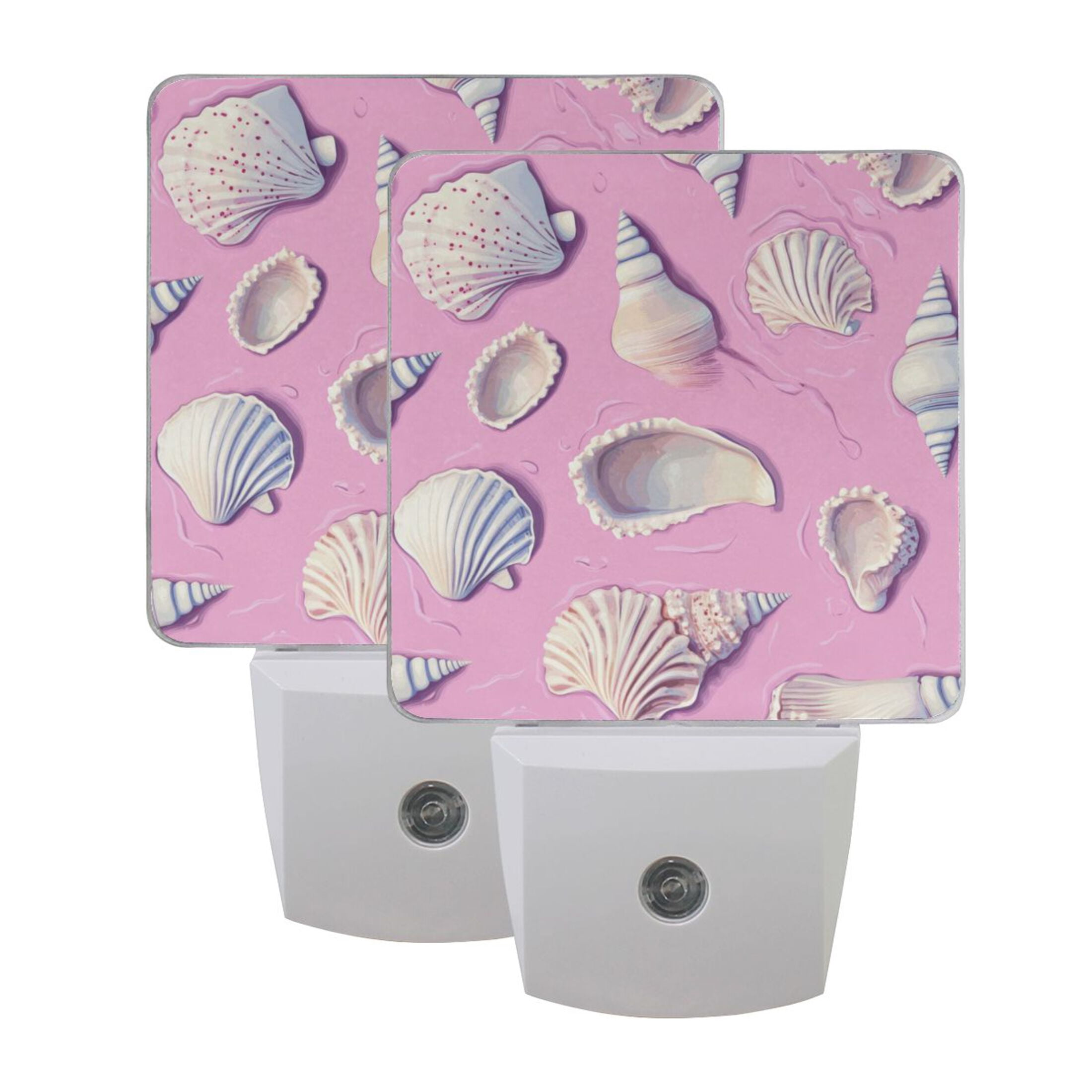 LED Sensor Night Light Dusk to Dawn Auto ON & Off, Plug-in Seashells ...