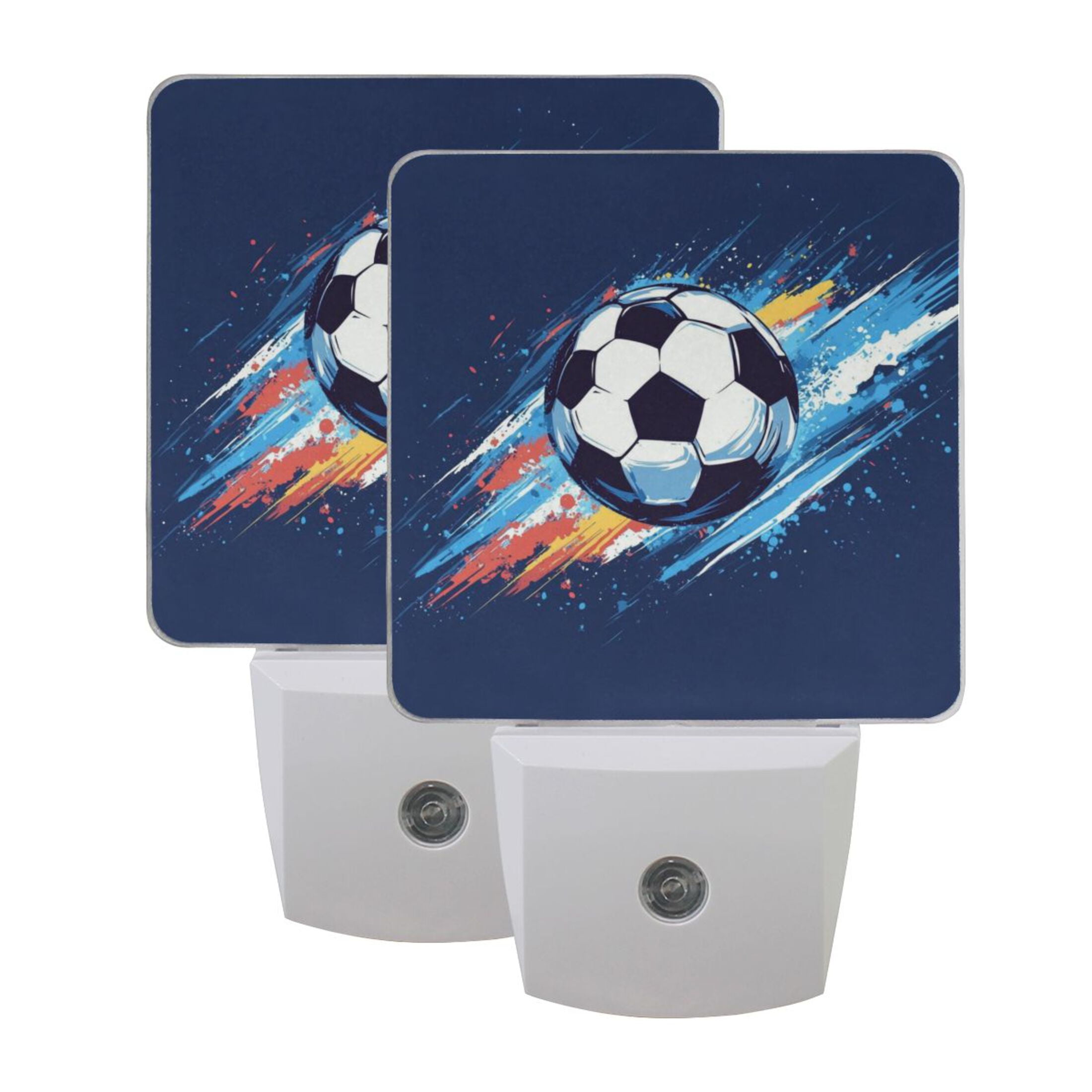 LED Sensor Night Light Dusk to Dawn Auto ON & Off, Plug-in Soccer Ball ...