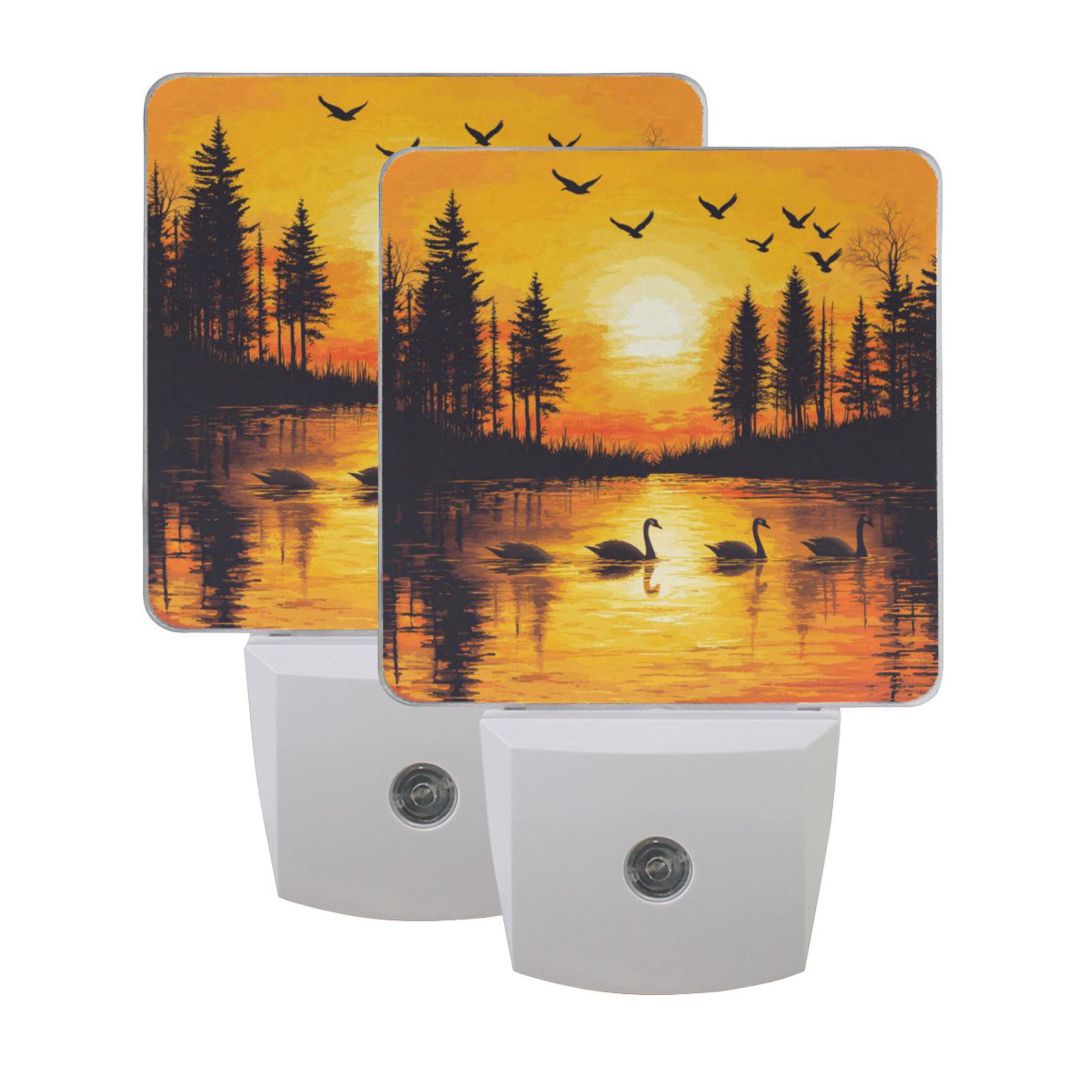 LED Sensor Night Light Dusk to Dawn Auto ON & Off, Plug-in Sunset with ...