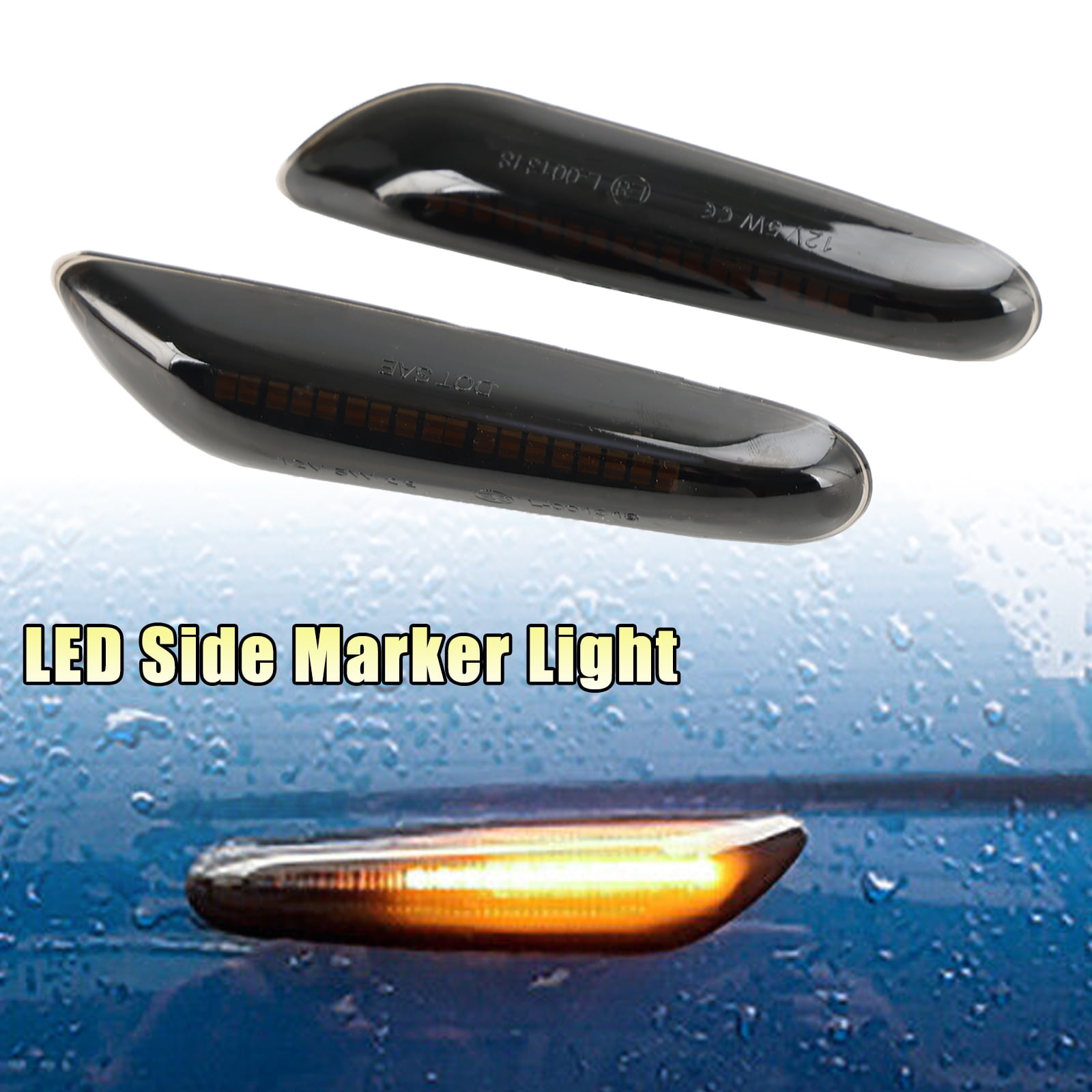 LED Sequential Blinker Side Indicator Turn Signal for BMW E90 E92 E60 ...