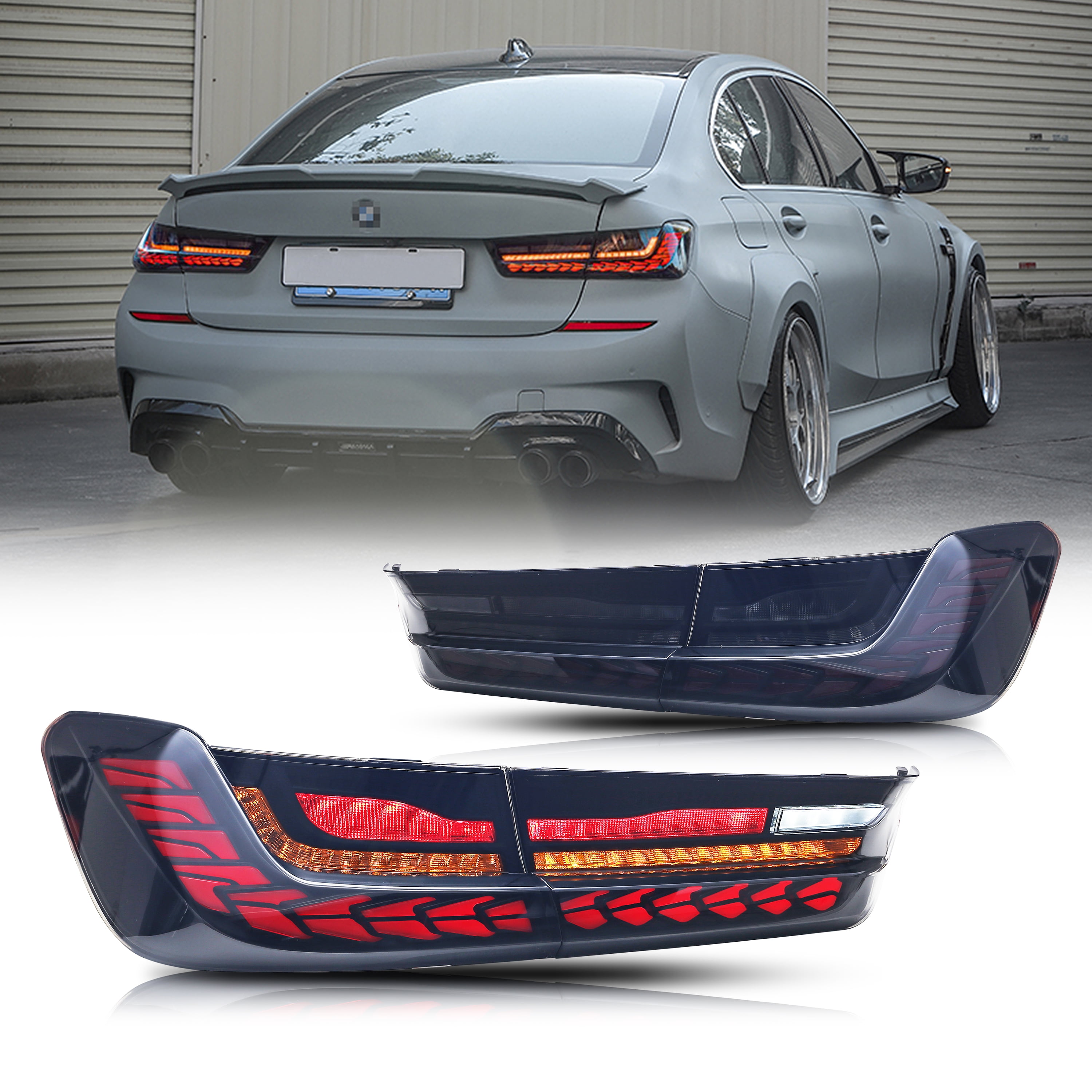 LED Sequential Tail Lights For BMW 3 Series G20 M3 2019 2020 2021 2022 ...