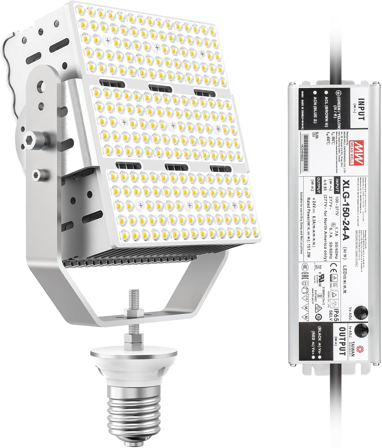 LED Shoebox Retrofit Kit 150W 21750LM E39 Mogul Base ETL DLC Listed ...