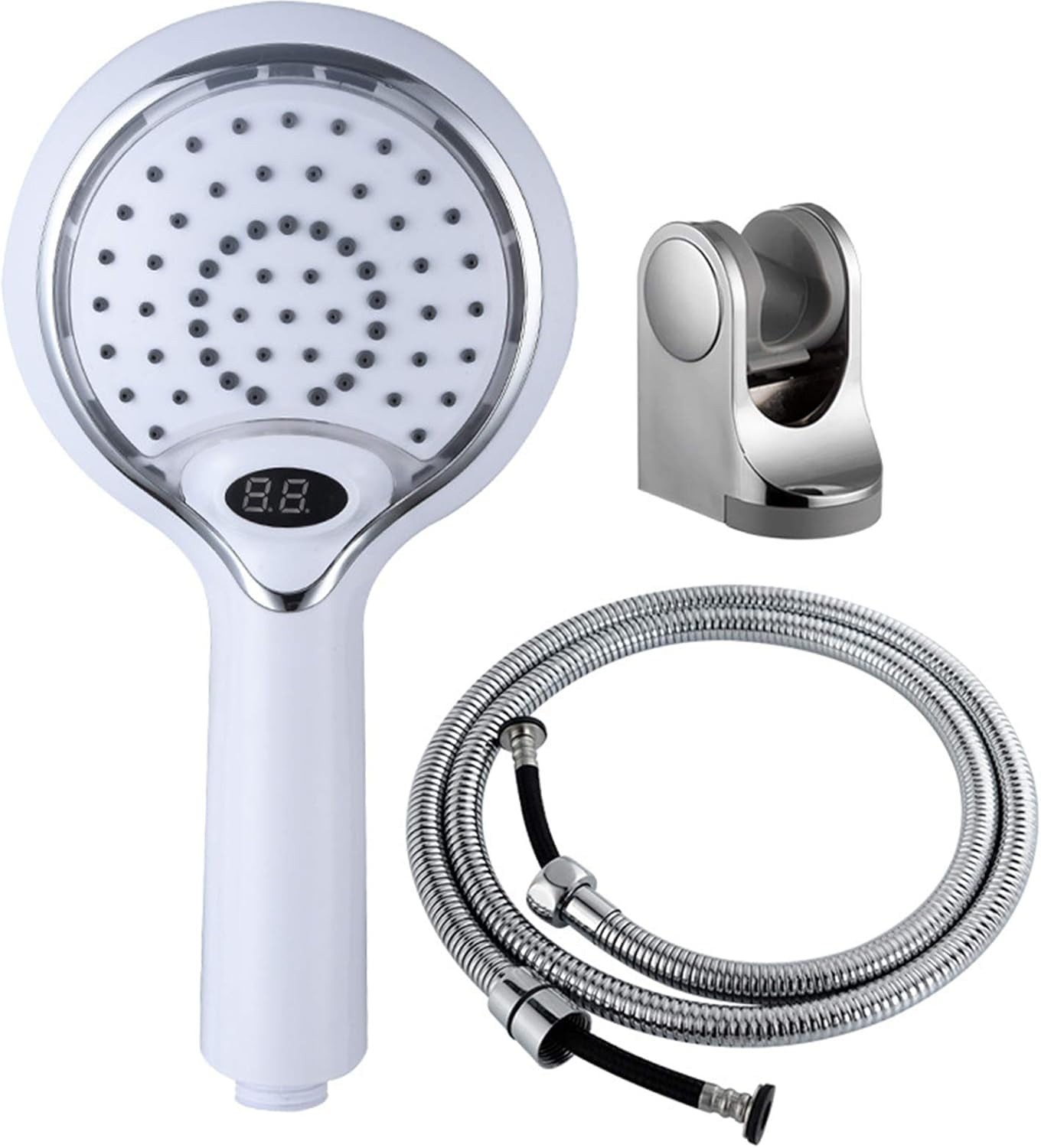 LED Shower Head High Pressure, Rainfall 3 Colors Changing ABS Hand Held ...