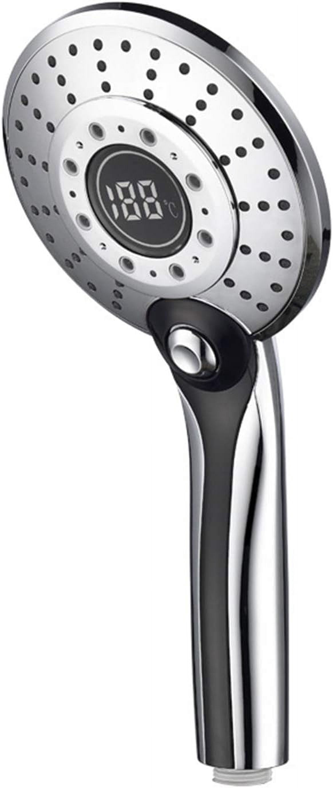 LED Shower Head with Temperature Display, Rainfall 3 Colors Changing ...