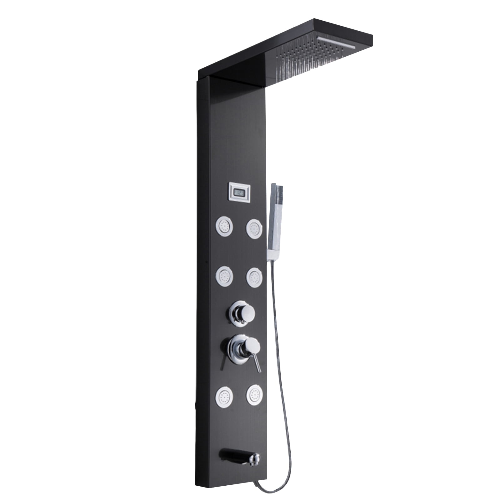 LED Shower Panel Tower System | 5-Function Shower Panel With Hand ...