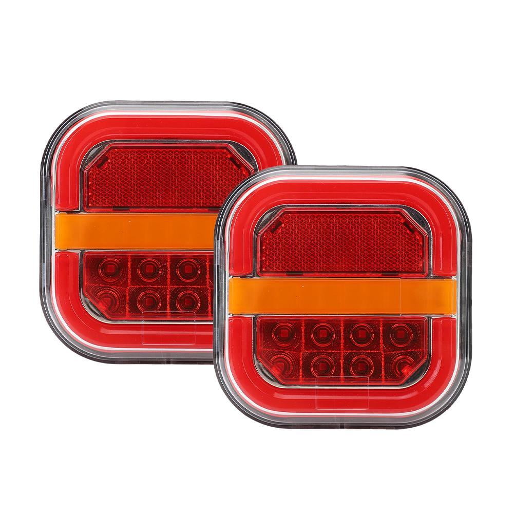 LED Side Light for Truck, Pickup, and Van - Square Flowing Turn License ...