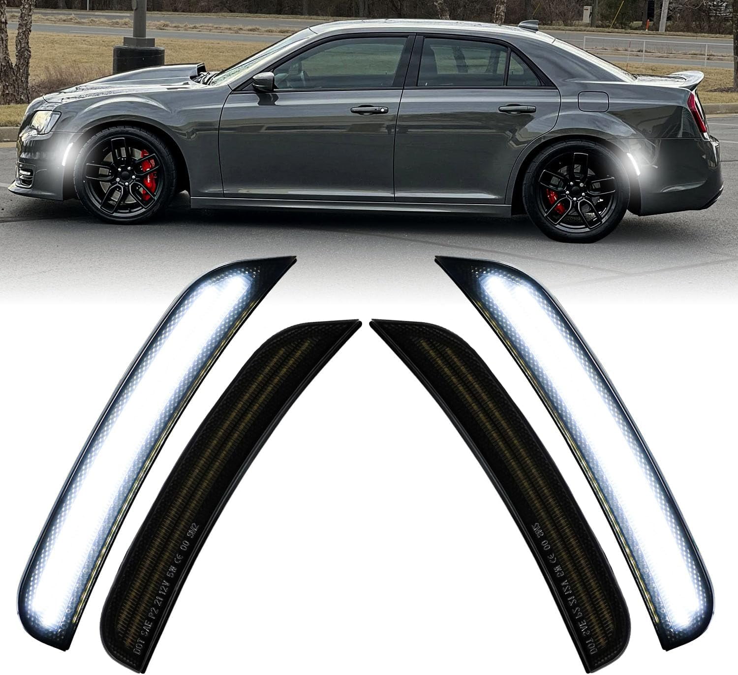 LED Side Marker Light Compatible with Chrysler 300 for Chrysler 300s ...