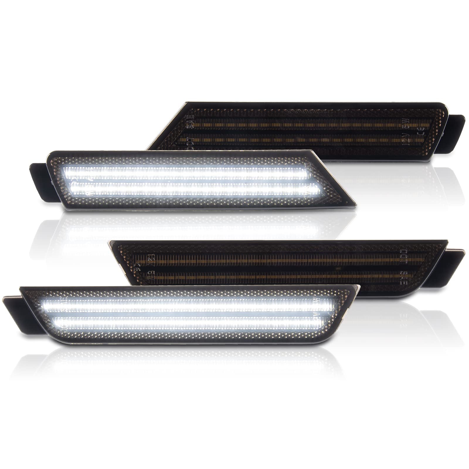 LED Side Marker Lights RRF12 Front Rear Bumper Fender Marker Lamps for ...