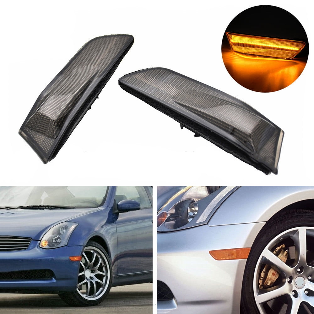 LED Side Marker Signal Sequential Flowing Light For Infiniti G35 Coupe ...