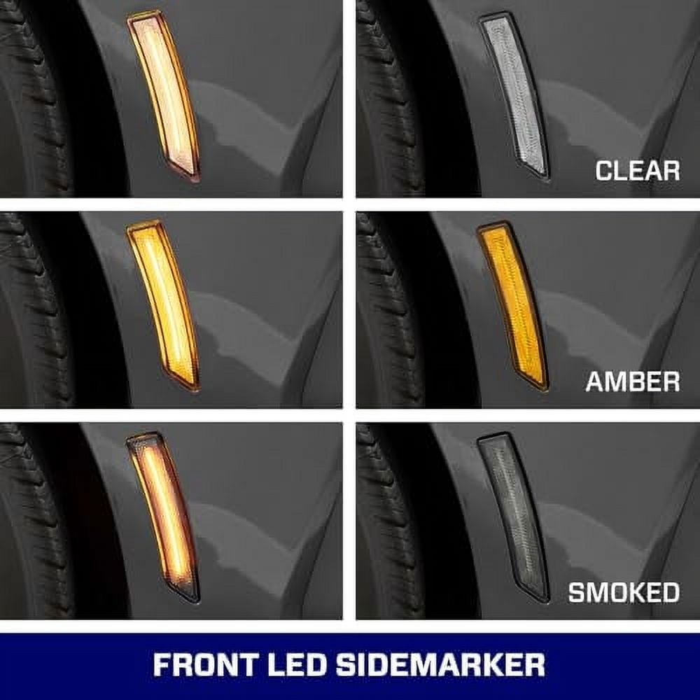 LED Sidemarkers compatible with Ford Mustang 2024-2025, Smoked ...