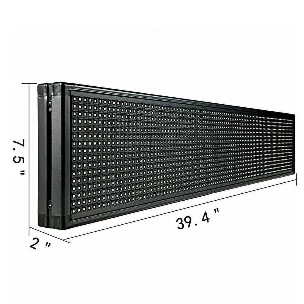 LED Sign, 40"x8" Commerical LED Sign Scrolling Message Display Board ...