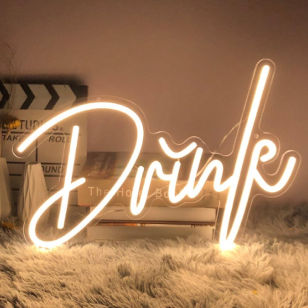 LED Sign Bar Neon Signs Drinks Led Lights Tiki Bar Wall Decorative ...