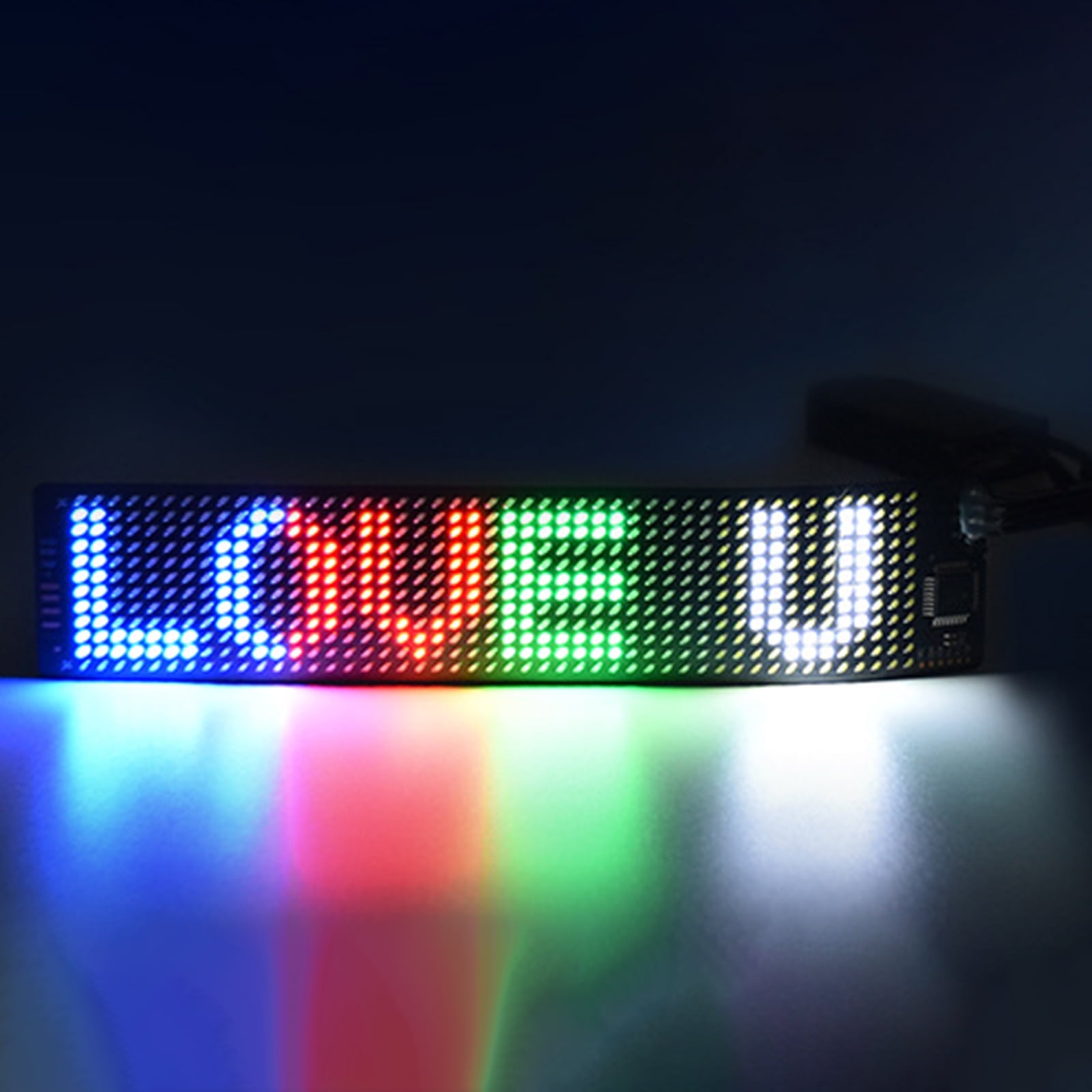 LED Sign Flexible Scrolling Panel With 8 Display Actions, RGB Multi ...