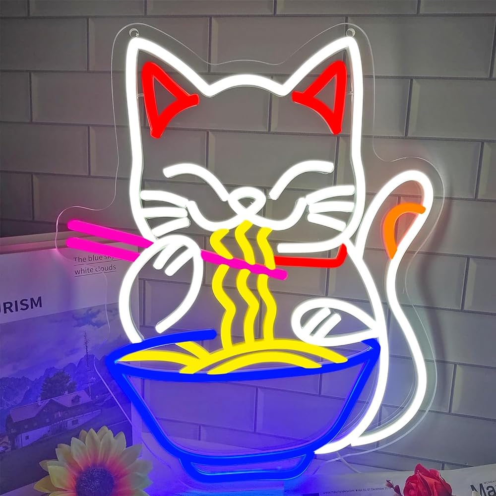 LED Sign Japanese Sushi Neon Signs Kawaii Led Lights Wall Decorative ...