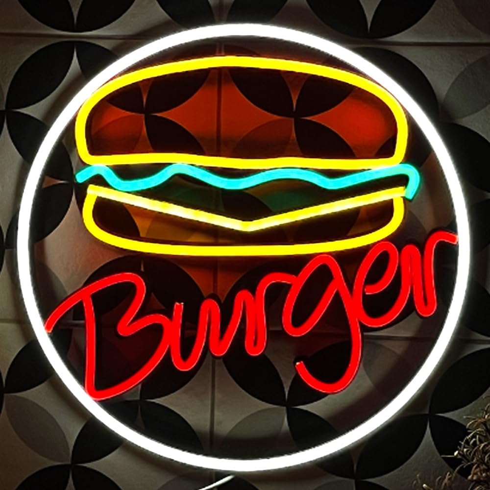 LED Sign Snack Neon Signs Food Led Lights Shop Wall Decorative Popcorn ...