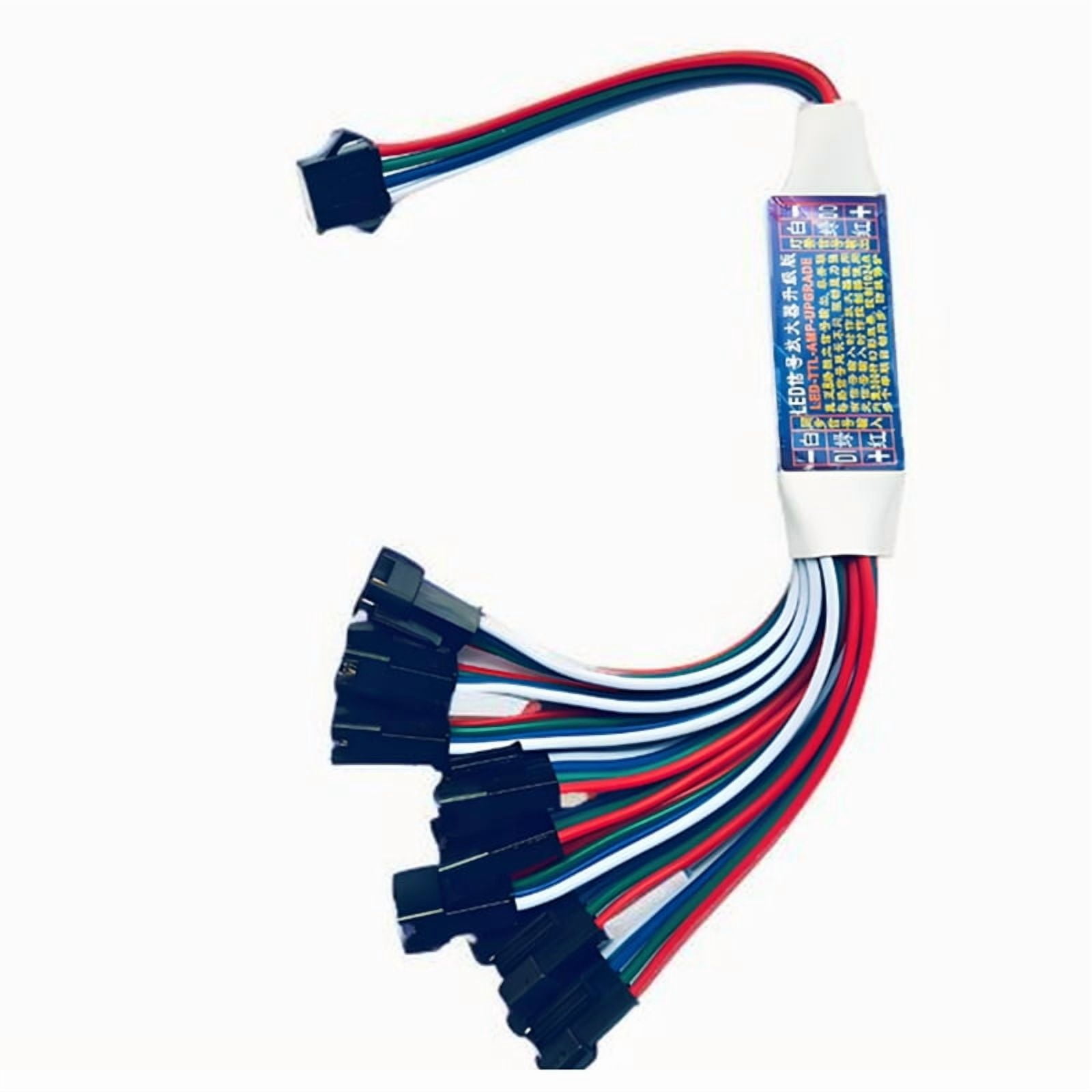 LED Signal Amplifier Repeater Controller TTL Amplifier 1 to 8 Support ...