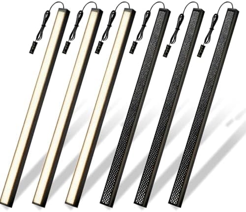LED Slat Wall Lights, 6-Pack 16 inch Dimmable Cozy Strip Lights with ...