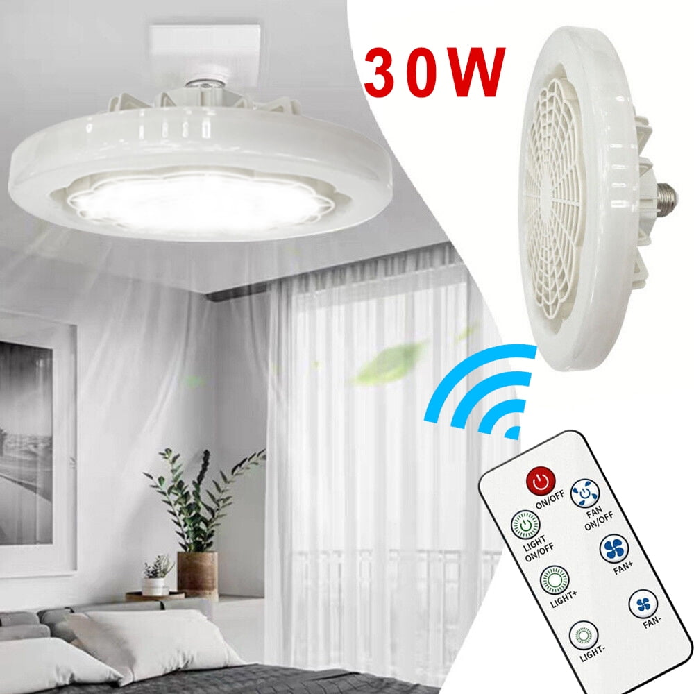 LED Smart Fan Light, Ceiling Fan With Light, Remote Control Enclosed ...
