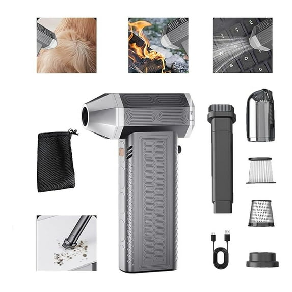 LED Snow Blower for Car - Mini Turbo Snow Remover, 3 Speed Adjustable ...