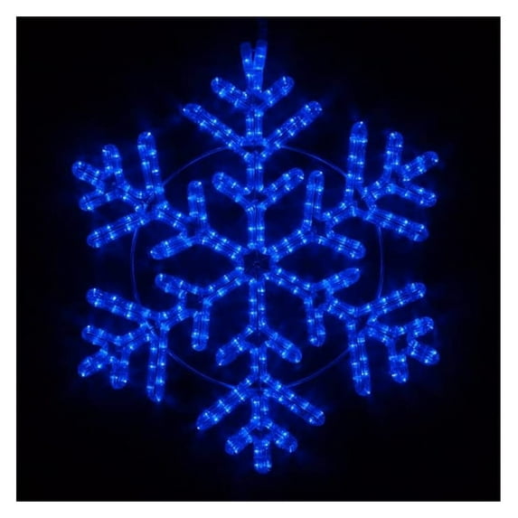 LED Snowflake Light Christmas Decorations Outdoor, 24 Inch Blue 42 ...