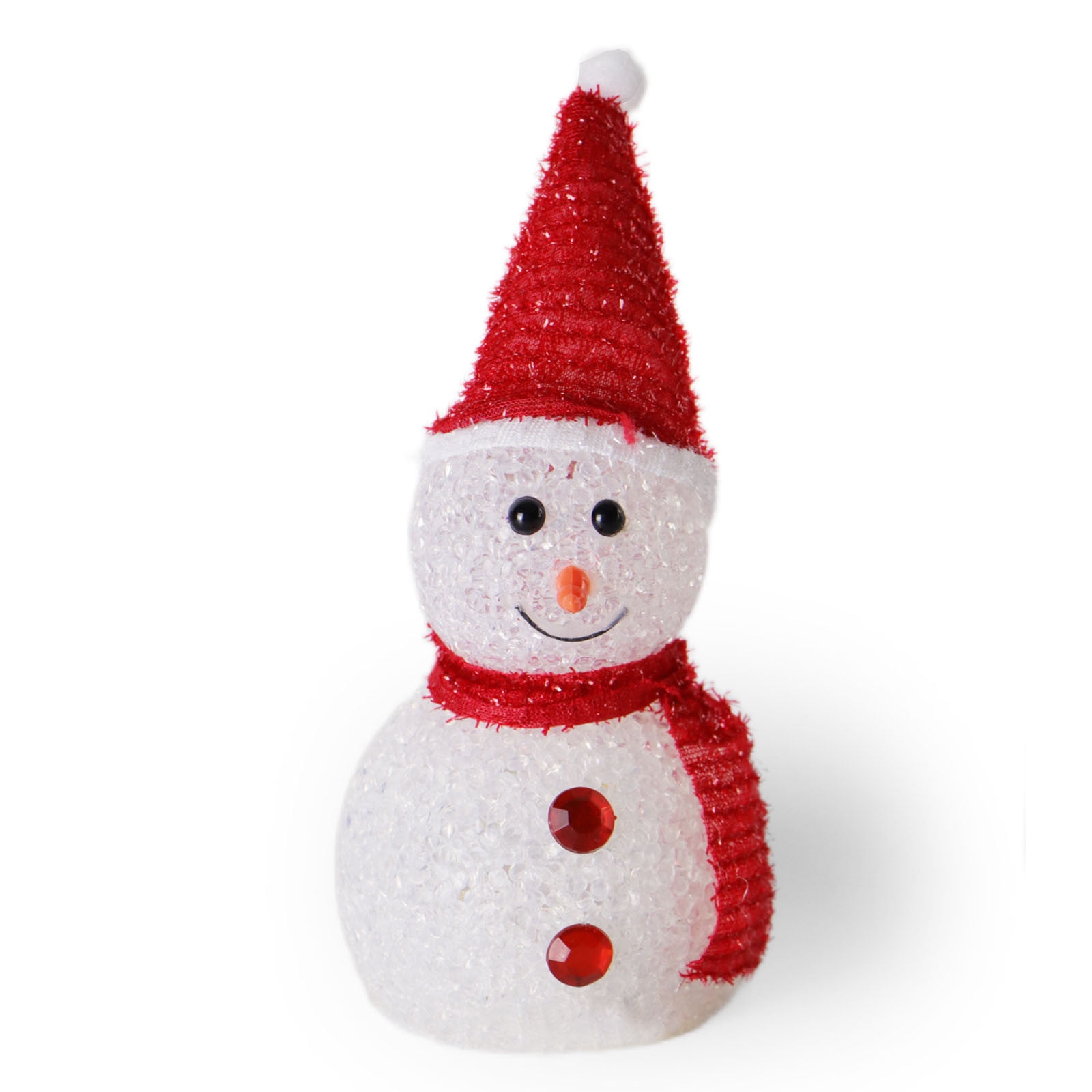 LED Snowman Light up Small Color Changing Decoration Snowmen Lamp Night ...