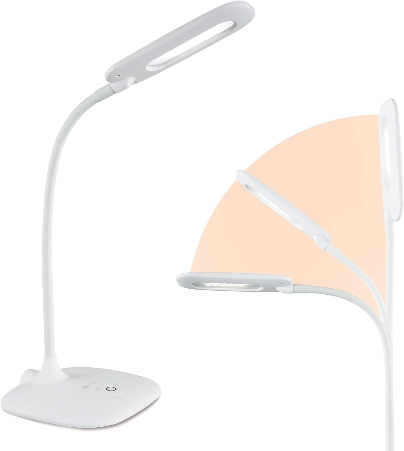 LED Soft Touch Desk Lamp - 3 Brightness Settings with Energy Efficient ...