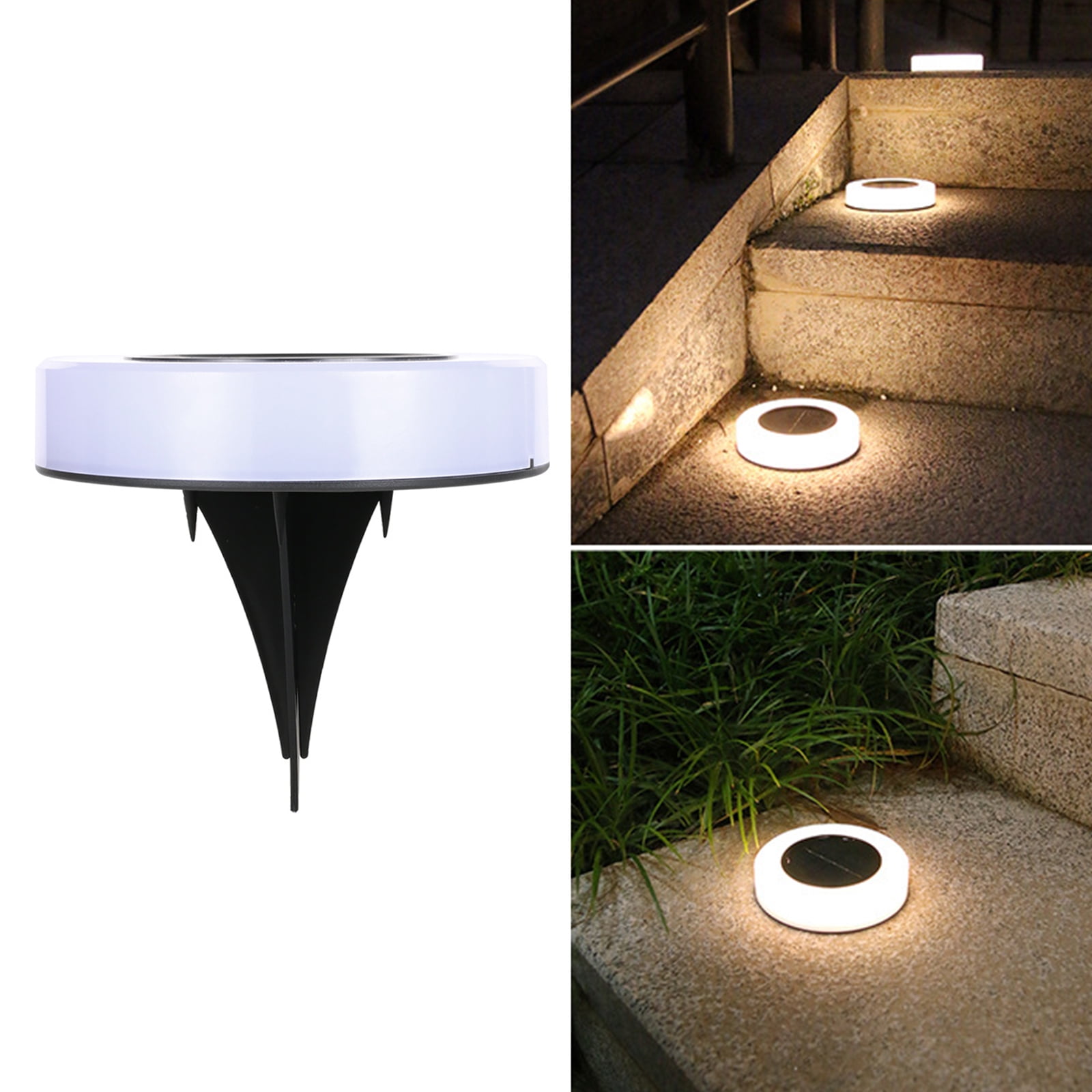 LED Solar Buried Ground Light Lawn Lights Outdoor Garden Patio Yard ...