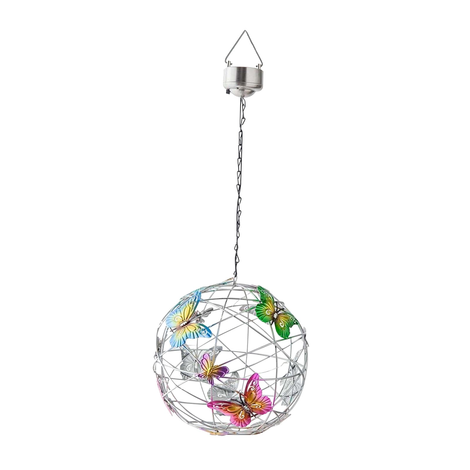 LED Solar Butterfly Hanging Tree Lights, Outdoor Courtyard Garden ...