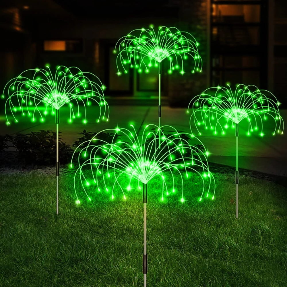 LED Solar Firework Lamp Outdoor Garden Decor Pathway Fairy Lights ...